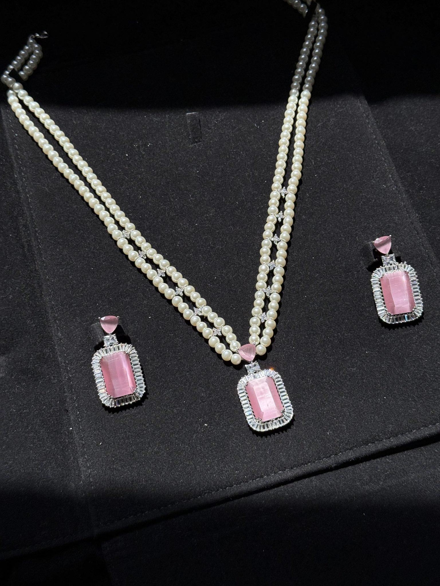 Pink Pearl Mala Set - Jewelist