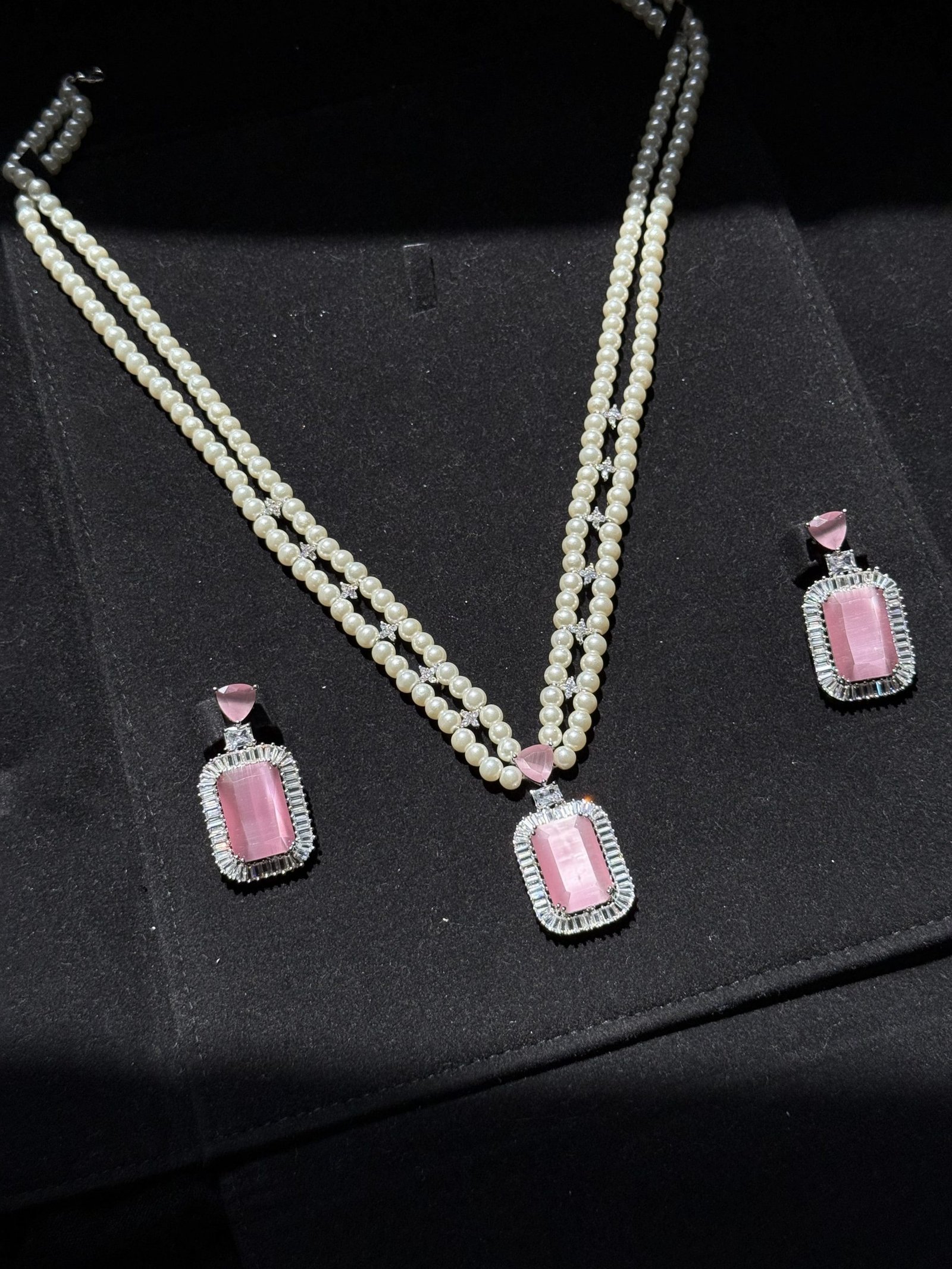 Pink Pearl Mala Set - Jewelist