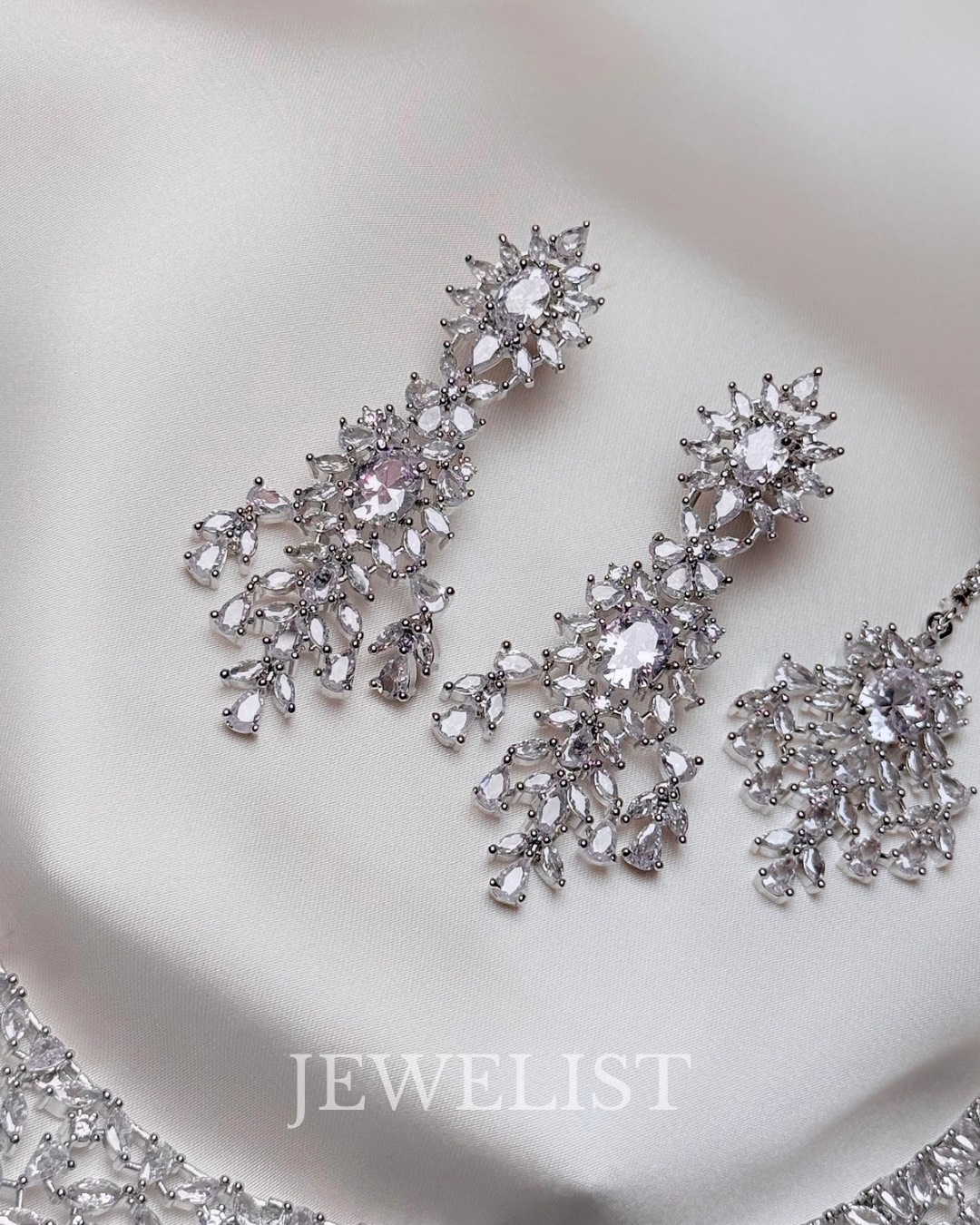 Silver Mascot Set – Luxury Bridal Jewellery | Jewelist.pk